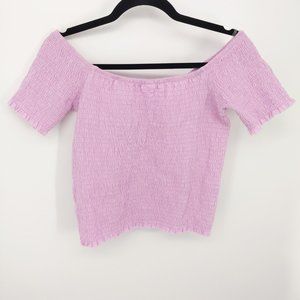 bp | Tops | 3 For 5 Bp Lilac Off Shoulder Smocked Top | Poshmark